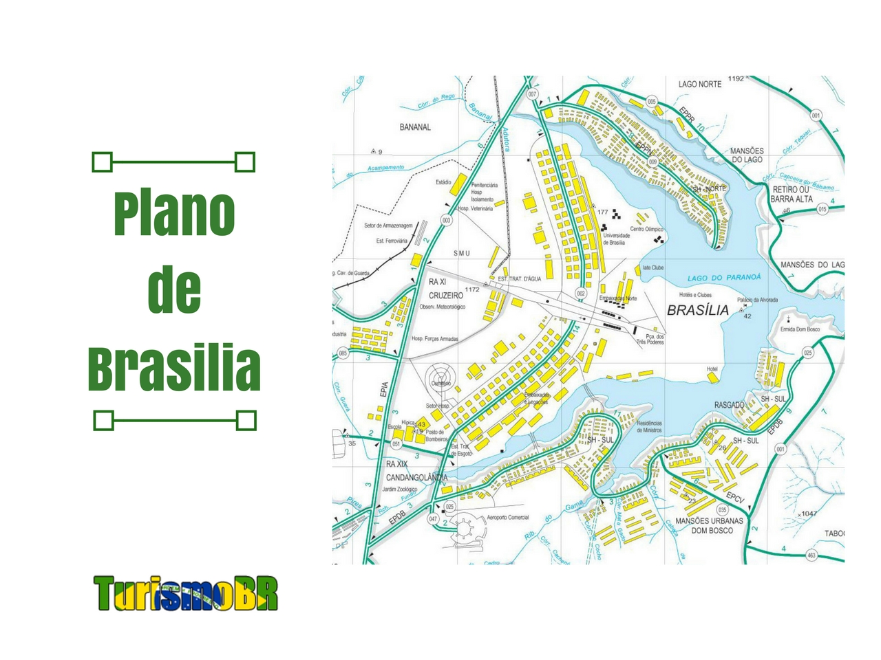 Mapa de Brasilia - Turismo Brasil