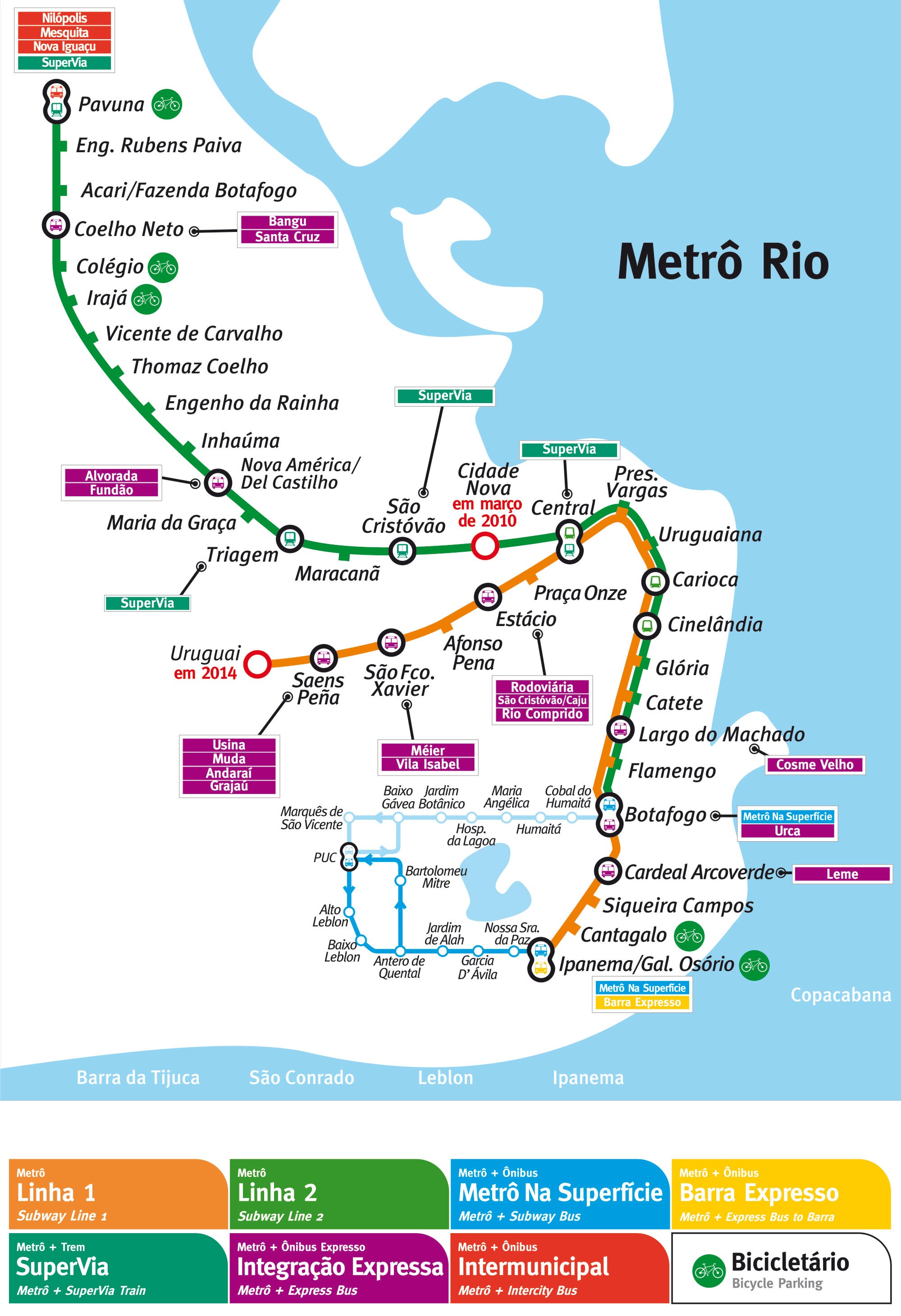Metro de rio de janeiro Turismo Brasil